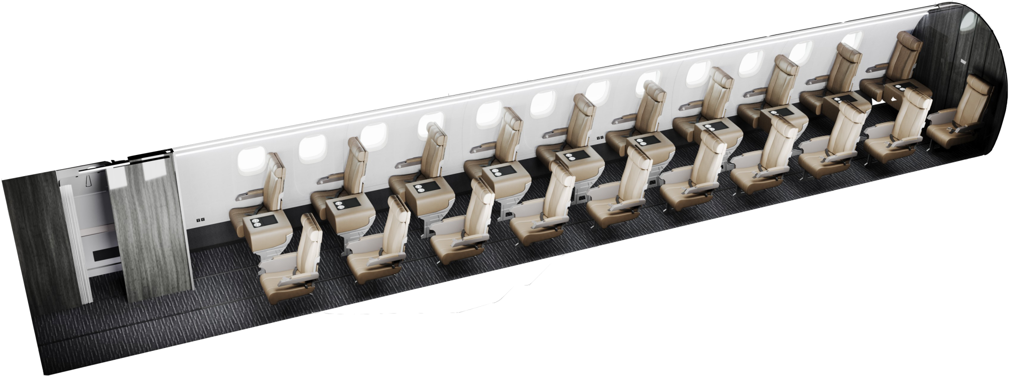 ERJ 135, 140 & 145 Semi-Private Seat Layouts - C&L Aero