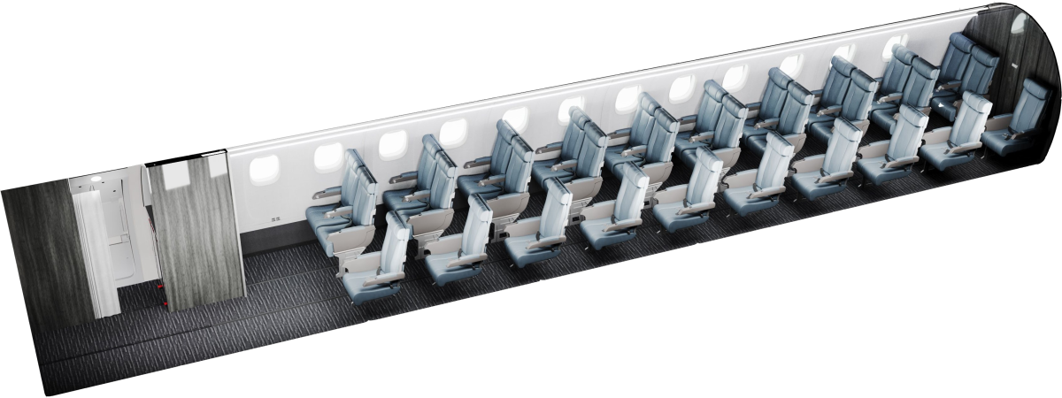ERJ 135, 140 & 145 Semi-Private Seat Layouts - C&L Aero