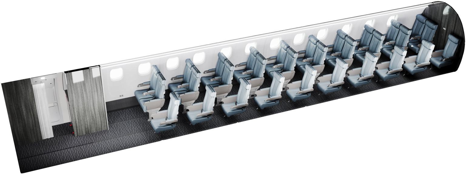 ERJ 135, 140 & 145 Semi-Private Seat Layouts - C&L Aero