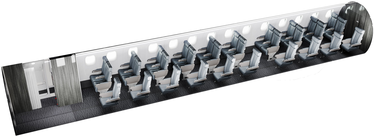 ERJ 135, 140 & 145 Semi-Private Seat Layouts - C&L Aero