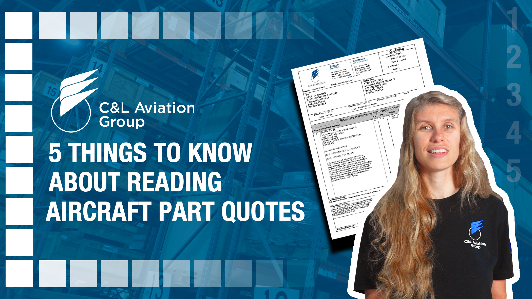 5 Things to Know When Reading Aircraft Part Quotes [Video] - C&L Aero